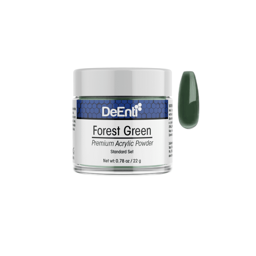 Forest Green Acrylic Powder for Nails | Professional Acrylic Nail Powder
