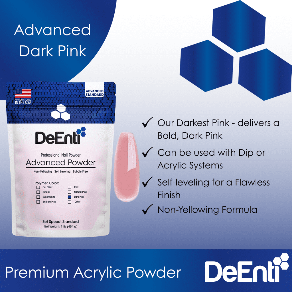 Dark Pink Acrylic Powder for Nails | Professional Bulk Acrylic Nail Powder