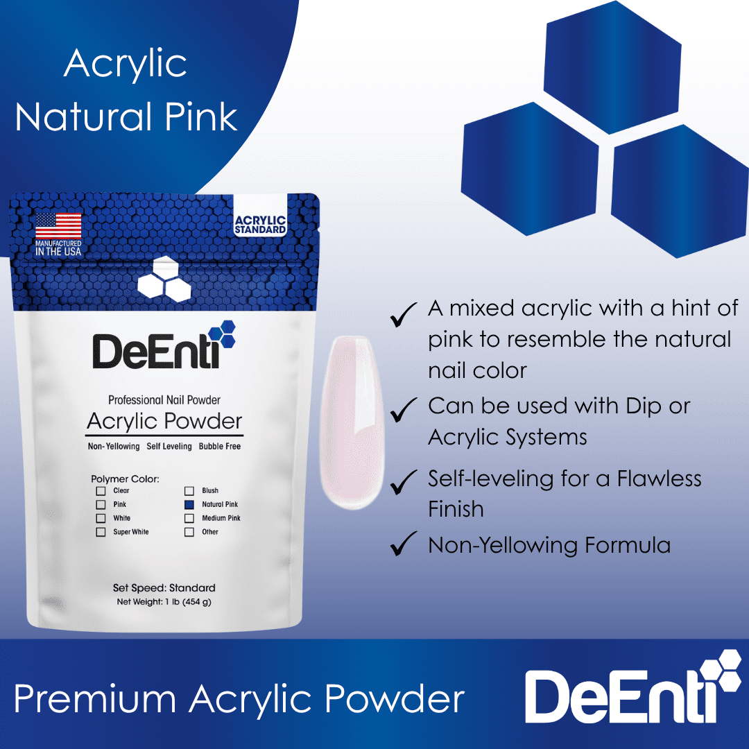Natural Pink Acrylic Powder | Bulk Supplies | Wholesale Nail Supply